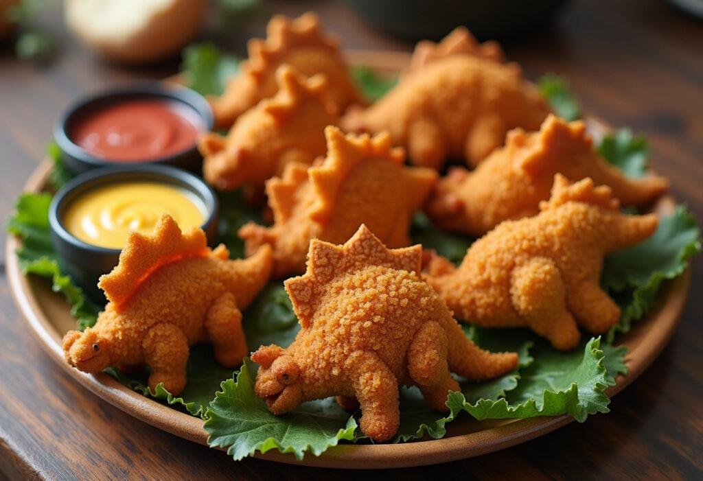 Jurassic Park Dino-Shaped Chicken Nuggets - Hollywood Recipes