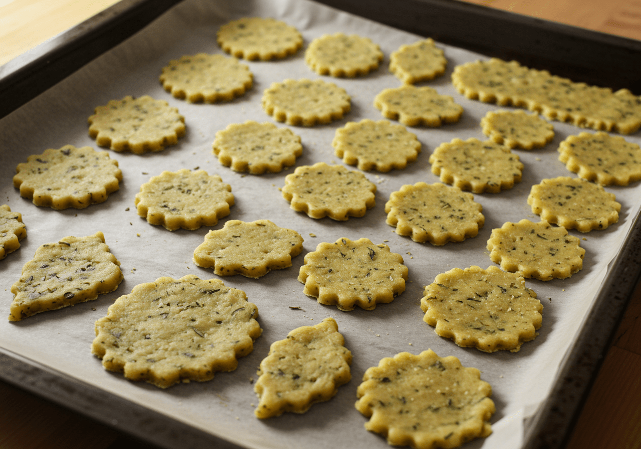 The Shining Maze Herb Crackers - Hollywood Recipes