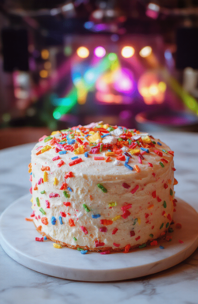 Taylor Swift 1989 Neon Confetti Cake - Hollywood Recipes