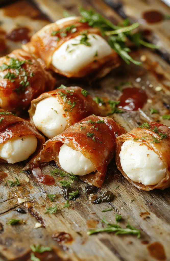 Easy Prosciutto Wrapped Mozzarella Bites - Hollywood Recipes