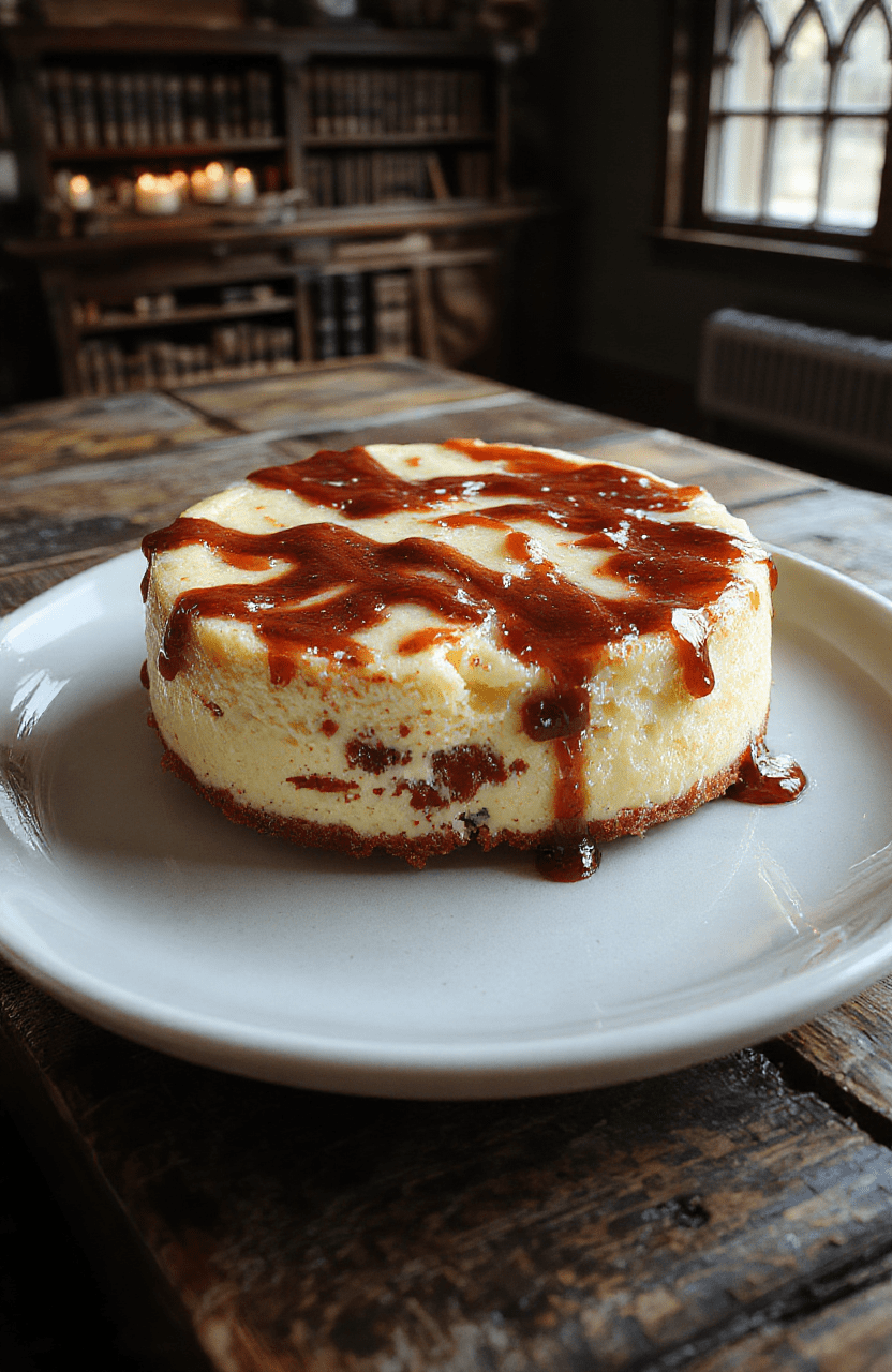 Twilight-Inspired Ravenclaw Butterbeer Cheesecake with a Cosmic Glaze ...